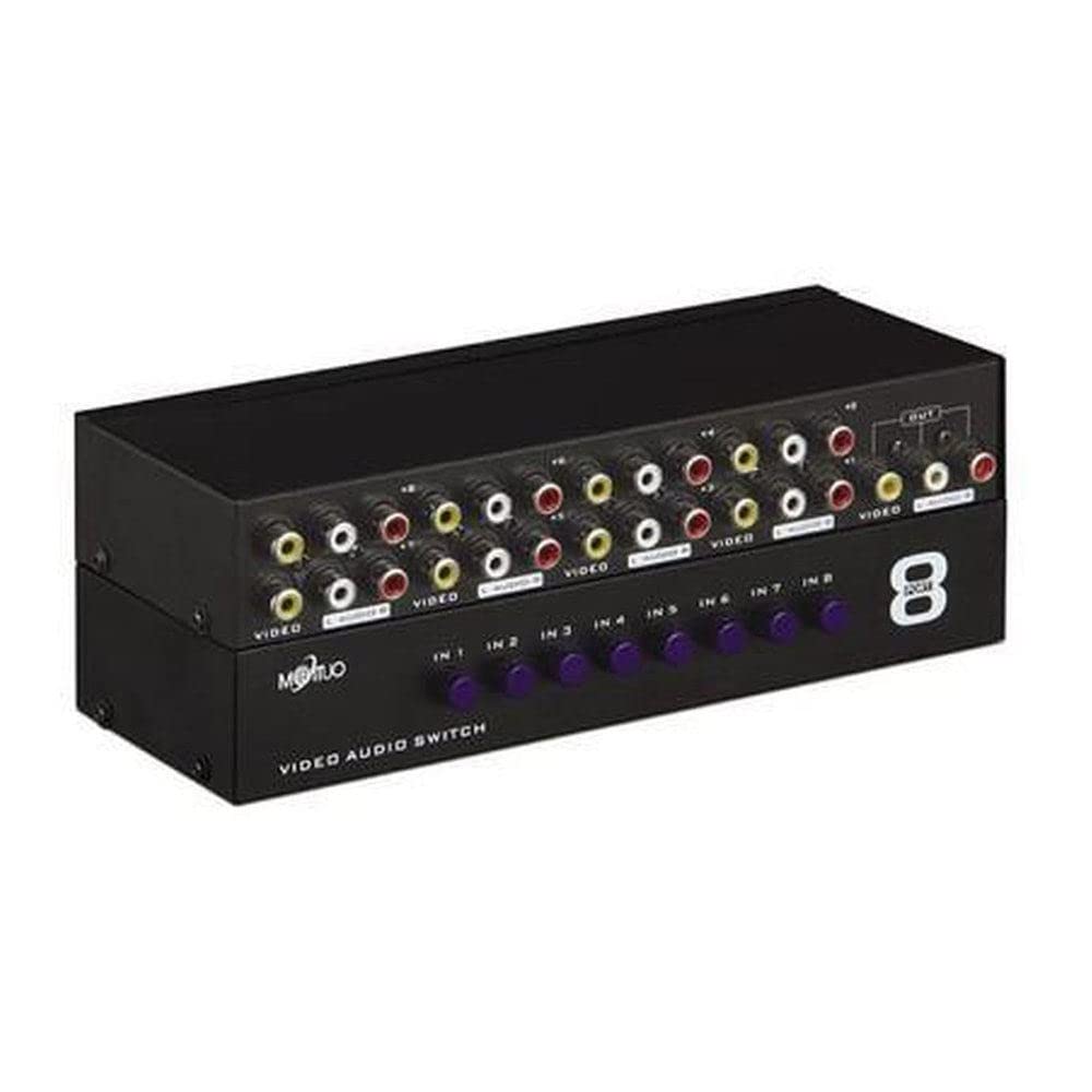 Amazon.com: 8 Port AV Switch Video Audio Switch 8-in-1-out Sharing ...