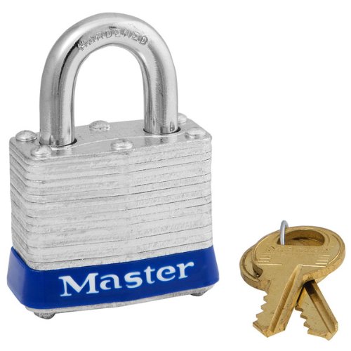 2 Pack Master Lock 3D 1-9/16" Wide Laminated Padlock with 3/4" Shackle ...