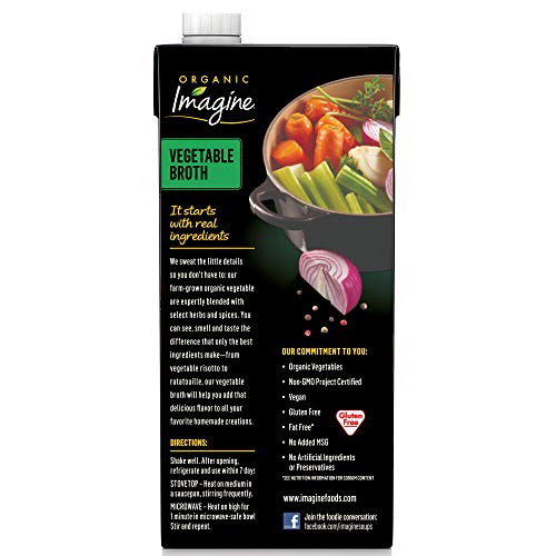 Snapklik.com : Imagine Foods, Organic Vegetable Broth, 32 Fl Oz