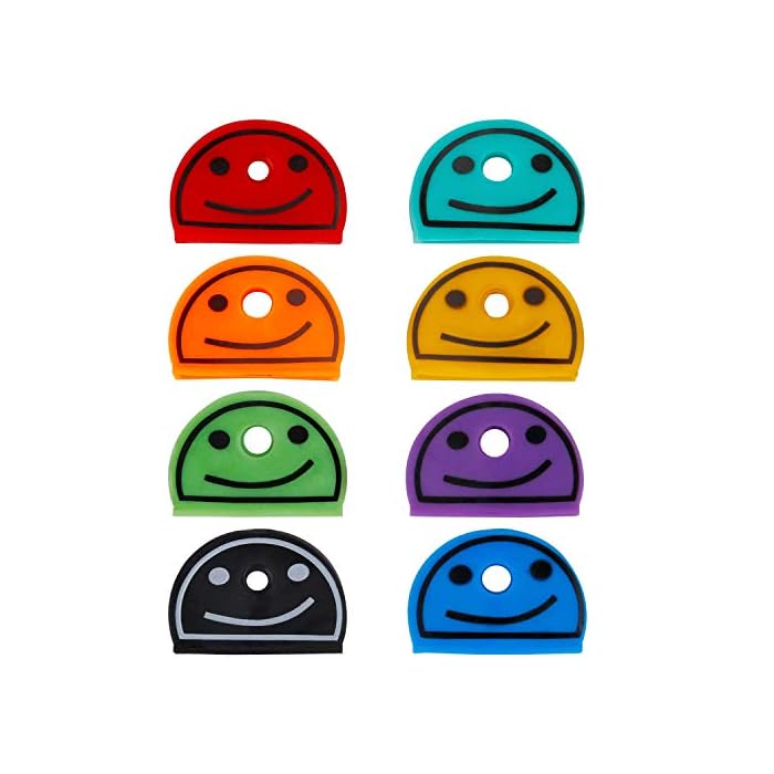 Buy Uniclife 24 PCS 1 Inch Key Cap Covers Funny Smiley Face Key ...