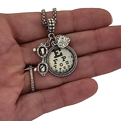 Amazon.com: Optometrist Optician gift for Women, Eyeglasses Charm ...