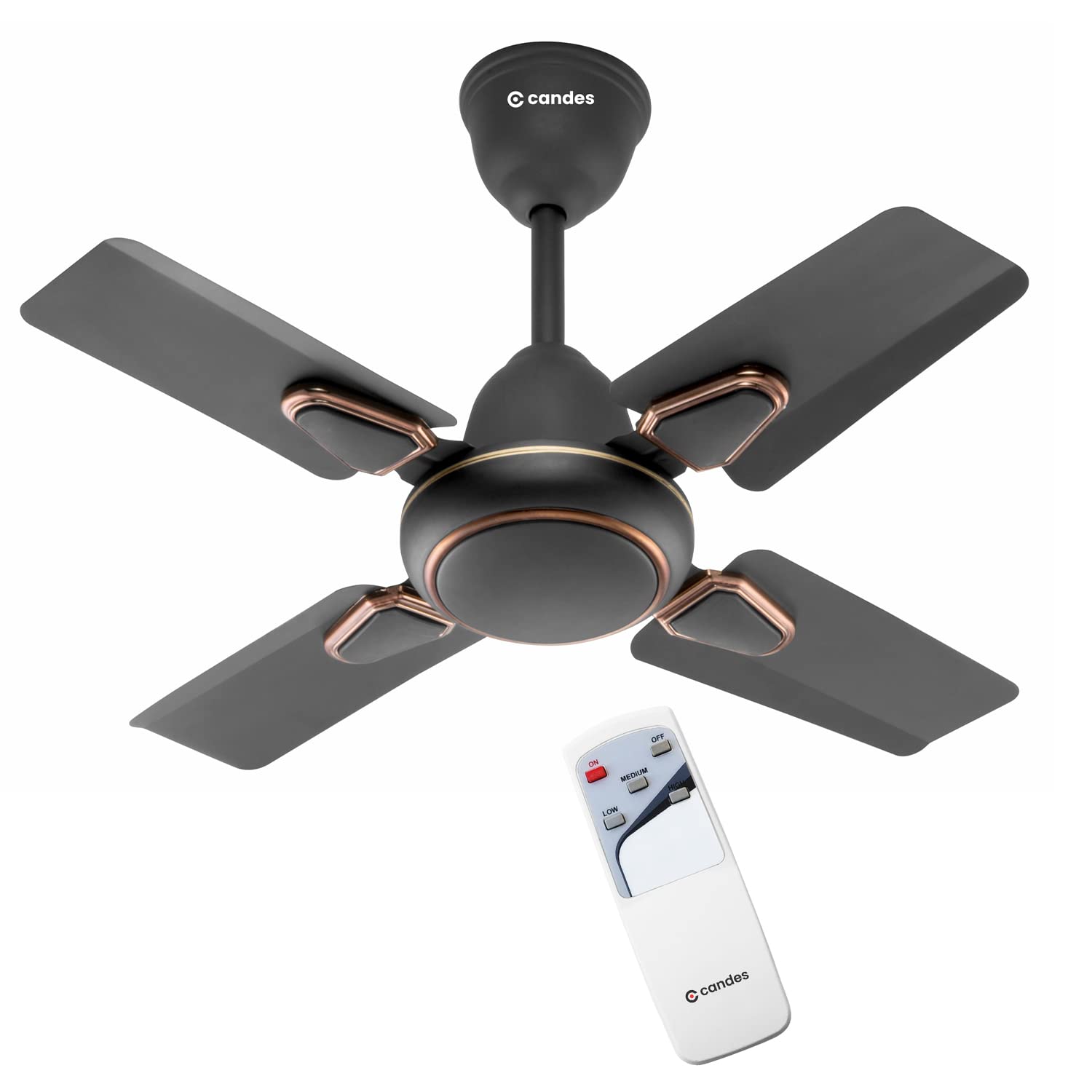 Buy Candes Brio Turbo 600 mm /24 inch Ceiling Fan with Remote Control ...