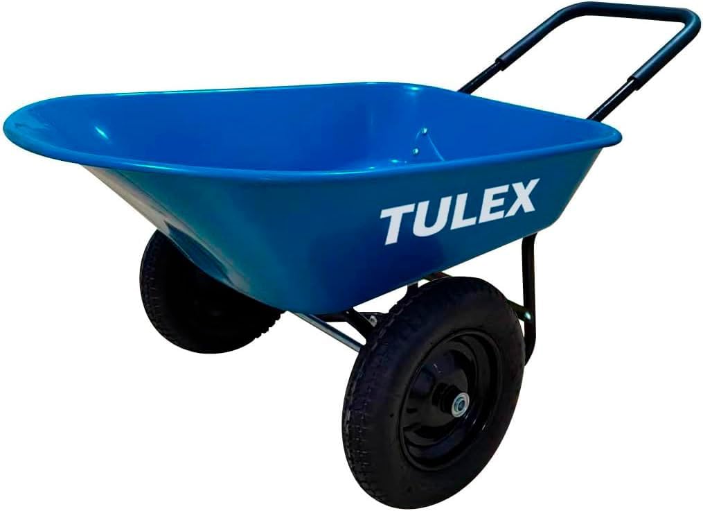 Amazon.com: 2 Wheel Wheelbarrow, 330 Pounds Capacity Yard Cart with ...