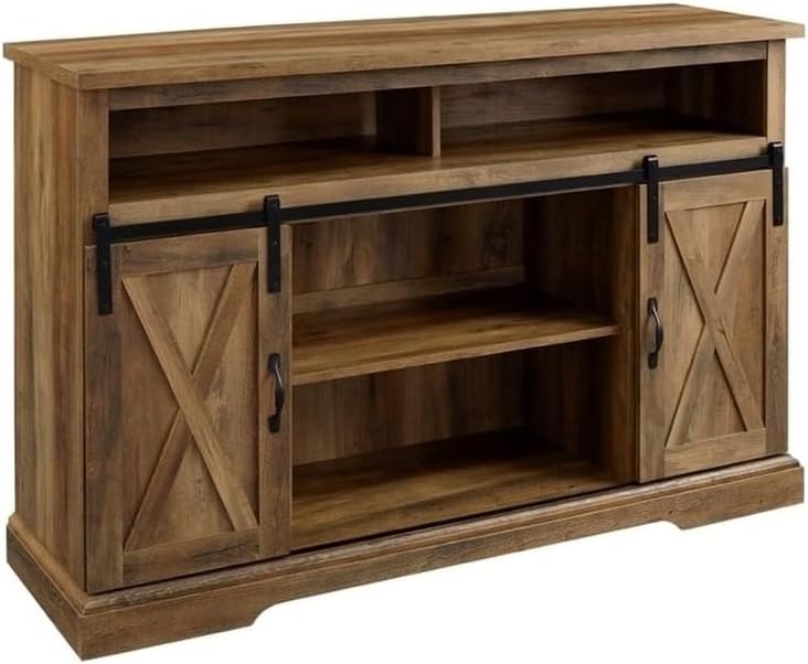 Amazon.com: Pemberly Row 52" Highboy Style Wood TV Stand Console ...