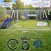 Amazon.com: Sportspower Arcadia Swing Set - Outdoor Heavy-Duty Metal ...