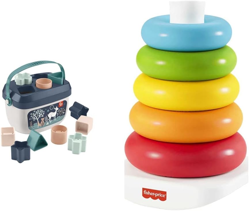Fisher-Price Baby's First Blocks, Set of 10 Blocks for Stacking and ...