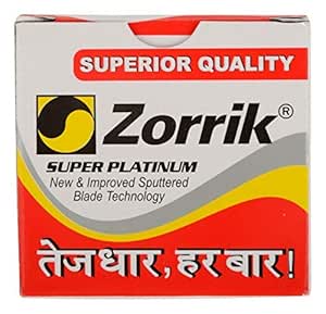 Buy Zorrik double edge shaving razors blades ( pack of 100 blades ...