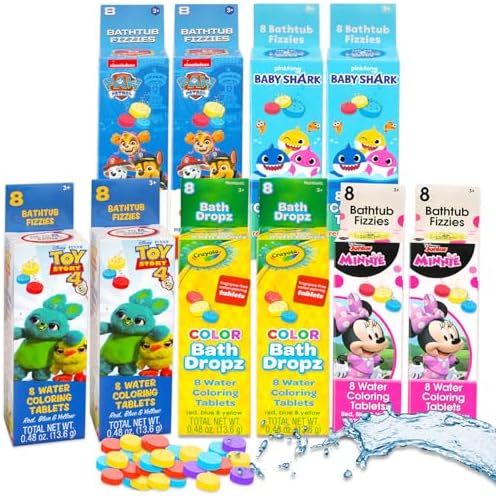 Amazon.com: 10 Pack Bath Fizzies for Boys, Girls - Bath Toys Bundle ...