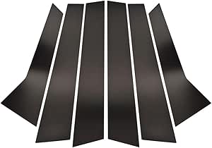 Door Window Pillar Trim for Porsche Macan 2014-2022, 6Pcs Glossy Black ...