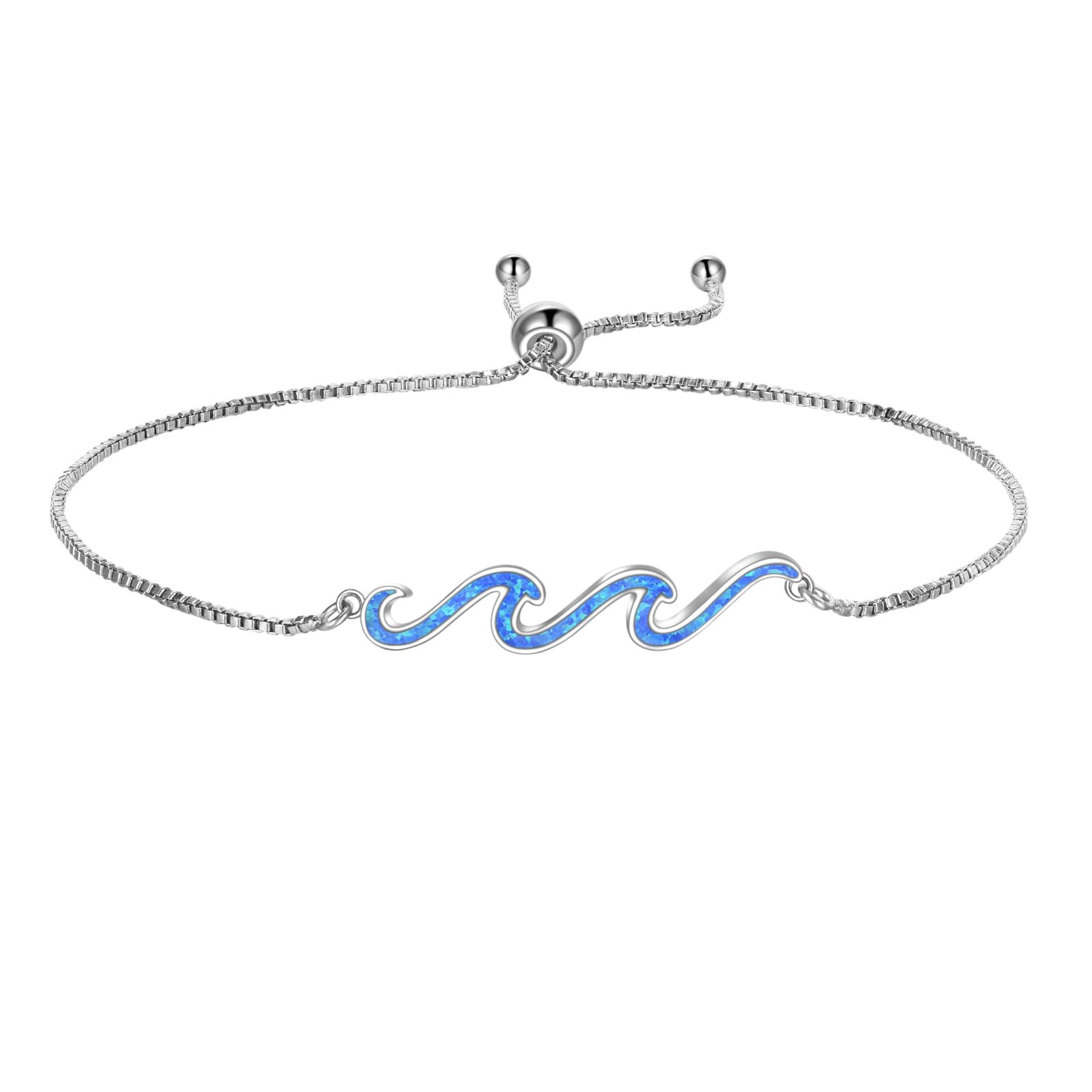 Amazon.com: YFN Wave Anklet Sterling Silver Ocean Wave Anklet Wave ...