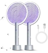 Amazon.com : Mosiller Electric Fly Swatter Racket, Foldable 2 in 1 Bug ...
