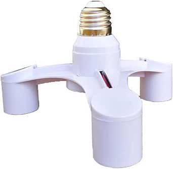 SARDFXUL E27 to E27 Extended LED Bulb Socket Splitter Adapter Bracket ...