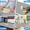Amazon.com: Silicone Mat for Kitchen Countertop, 47.2x23.6in Heat ...