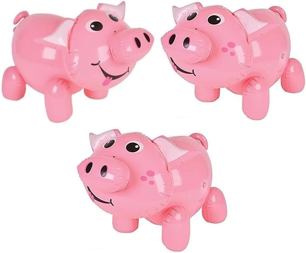 Amazon.com: Inflate Pigs | 24 Inch | 3 Pack | Farm Animal Barnyard ...