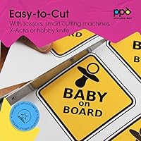 PPD 10 Sheets A4 Inkjet Printable Glossy Self Adhesive Vinyl Sticker ...