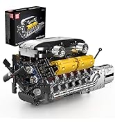 Amazon.com: Mould King W16 Engine Kits That Runs, Build Your Own Twin ...