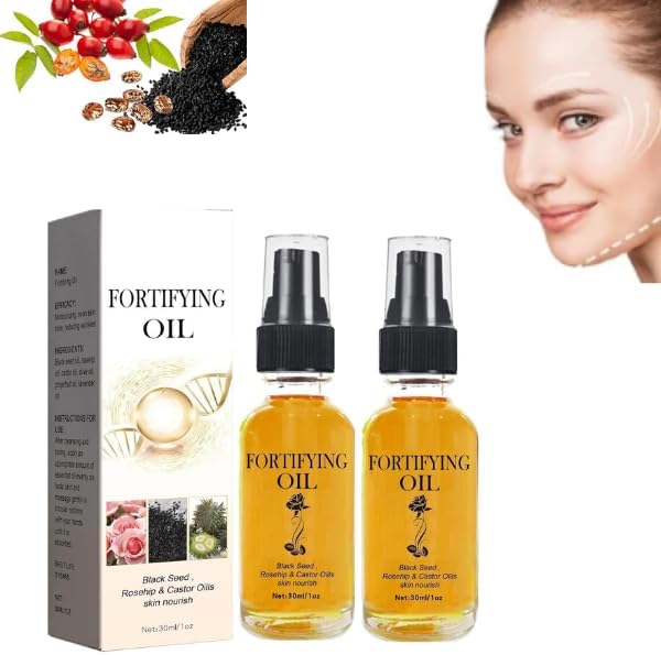 Amazon.com: Rosehip Oil Black Seed Oil and Castor Oil Face Serum ...
