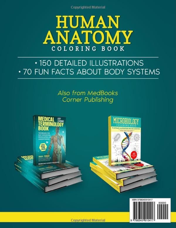 Snapklik Human Anatomy Coloring Book 150 Detailed Illustrations