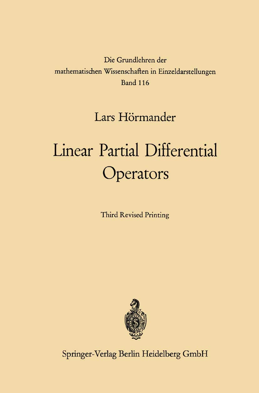 Linear Partial Differential Operators (Grundlehren der mathematischen ...
