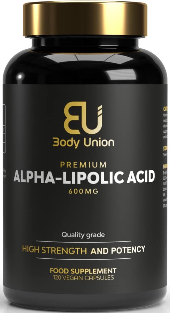 Alpha Lipoic Acid 600mg Supplement, Antioxidant Support ALA Capsules ...