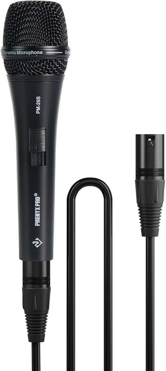 Amazon.com: Phenyx Pro Vocal Microphone, Supercardioid Dynamic Mic with ...