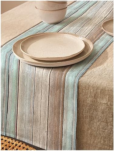 Amazon.com: Farmhouse Table Runners 72 Inches Long, Wood Grain Spring ...