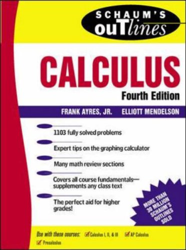 Buy Schaum's Outline of Calculus (Schaum's Outline S.) Book Online at ...