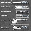 Amazon.com: KNINE OUTDOORS Hunting Deer Knife Set Field Dressing Kit ...