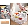 Amazon.com: MANMAOHE Fridge Food Storage Containers with Lids Airtight Refrigerator Food Fresh ...