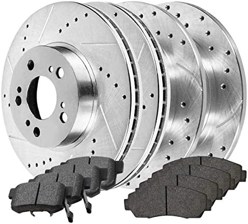 Amazon.com: AutoShack Brake Kit Replacement for 2012-2016 Honda CR-V 2.4L AWD Front Rear Drilled ...