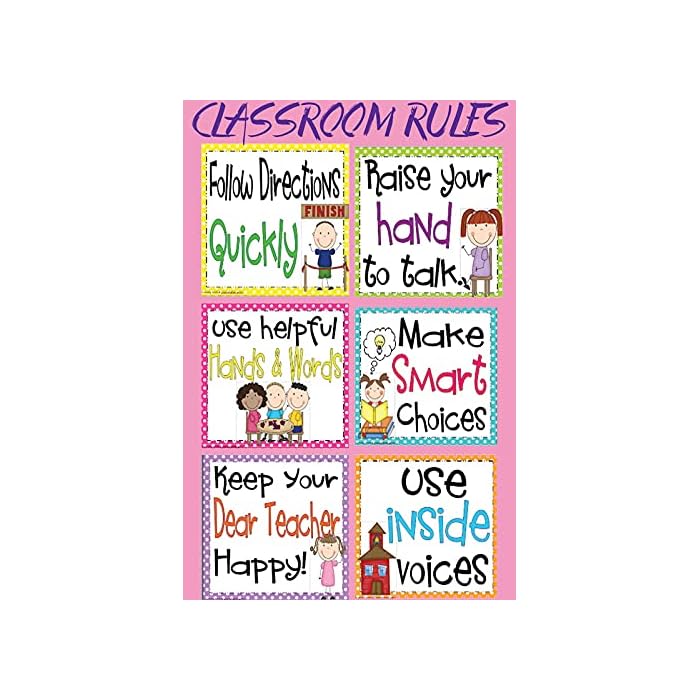 Buy Kids Poster for Wall Decoration|Class Room Rules Wall Poster ...