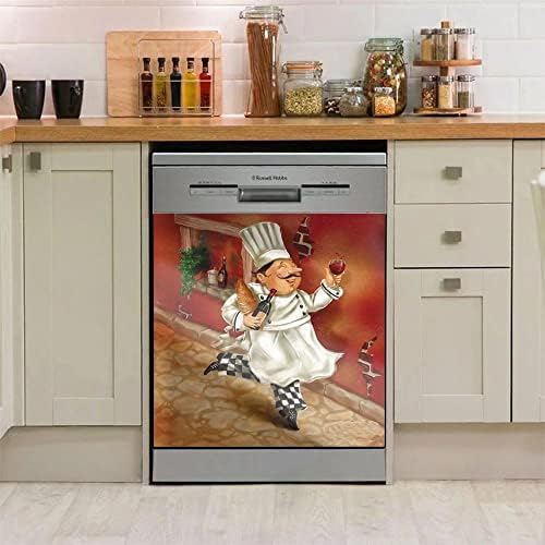Amazon.com: MLGB Kitchen Kapers Chef Dishwasher Stickers Magnet Cover ...
