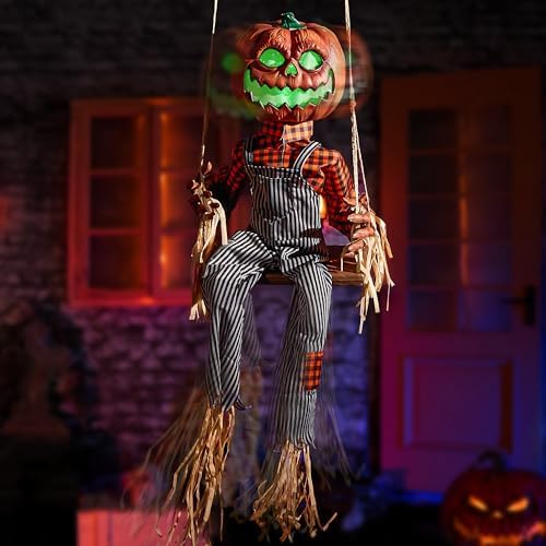 Amazon.com : Spirit Halloween 6.2 Ft. Deluxe Ghost Face Animatronic ...