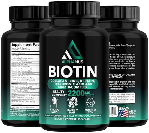 Amazon.com: Biotin 5000Mcg - High Potency Biotin Supplement for Hair ...