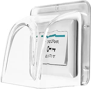 Amazon.com: Push to Exit Button Switch Rain Cover,Transparent Door ...