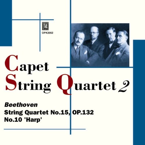 Capet String Quartet, Beethoven, N/A - Capet String Quartet 2 - Amazon ...
