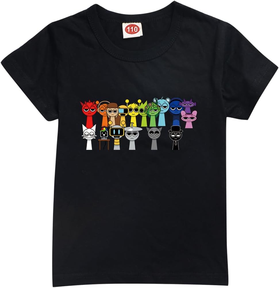 KELIHAWK Incredibox Sprunki Shirt for Fans Gift Boys Sprunki T-Shirt ...