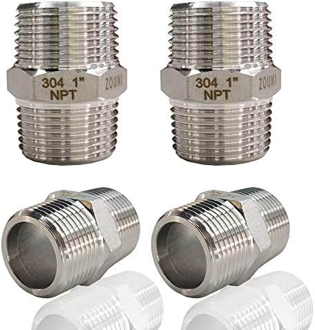Niple hexagonal, conector de tubería de acero inoxidable de 1/2 pulgada ...