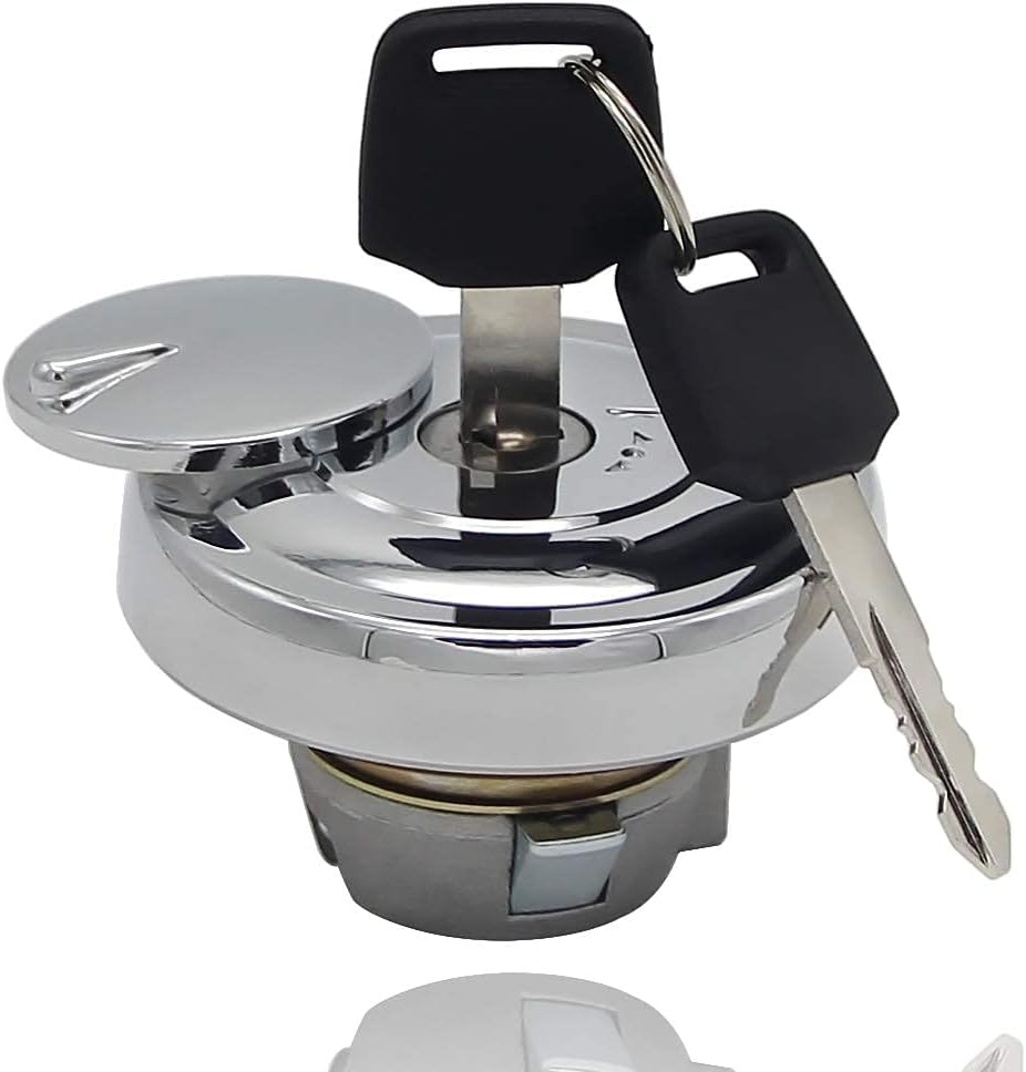 Amazon.com: Fuel Gas Tank Door Cover Cap Fuel Door Cover+Key Fit for ...