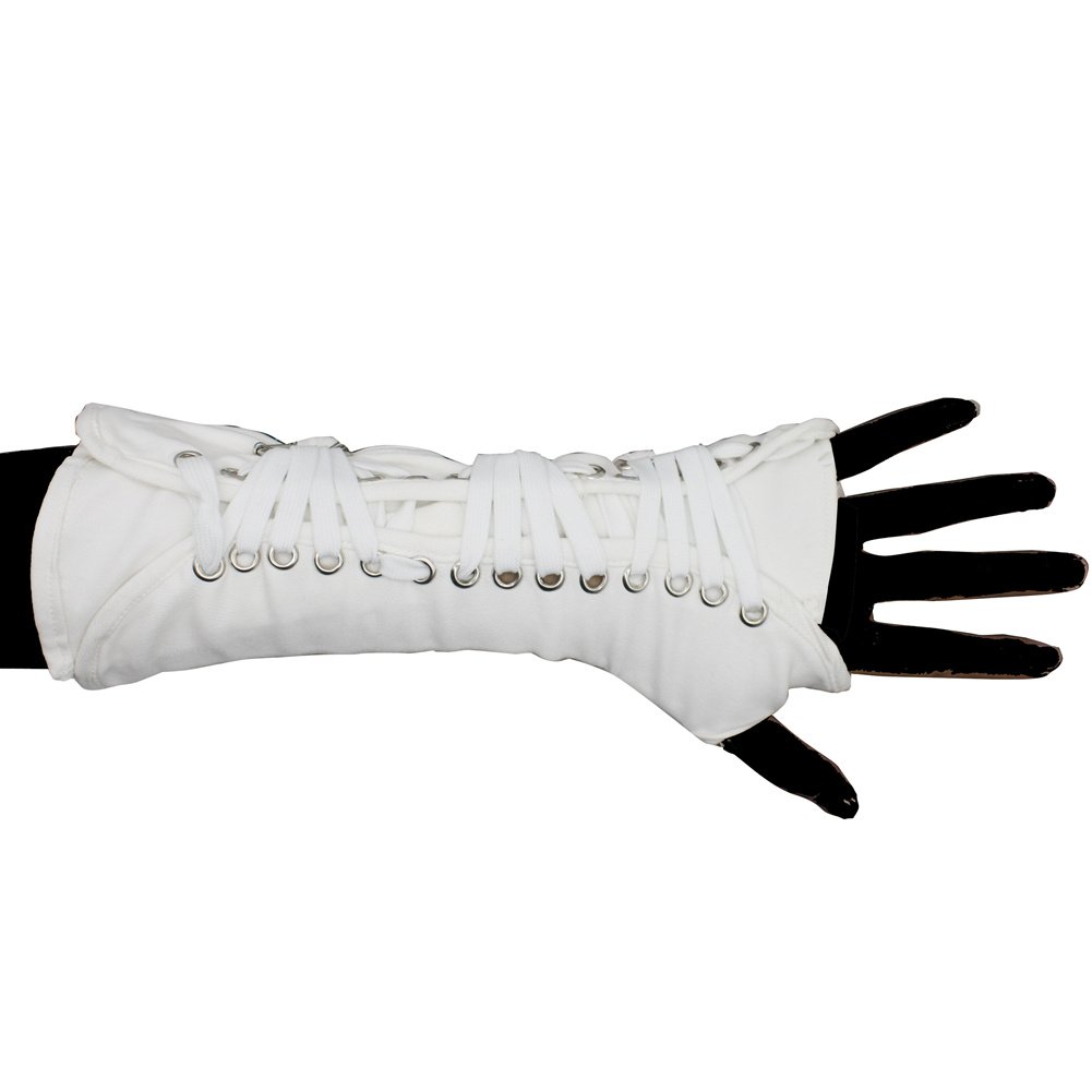 MJ Michael Jackson Punk Armbrace BAD Jam Black and White Cotton Glove ...