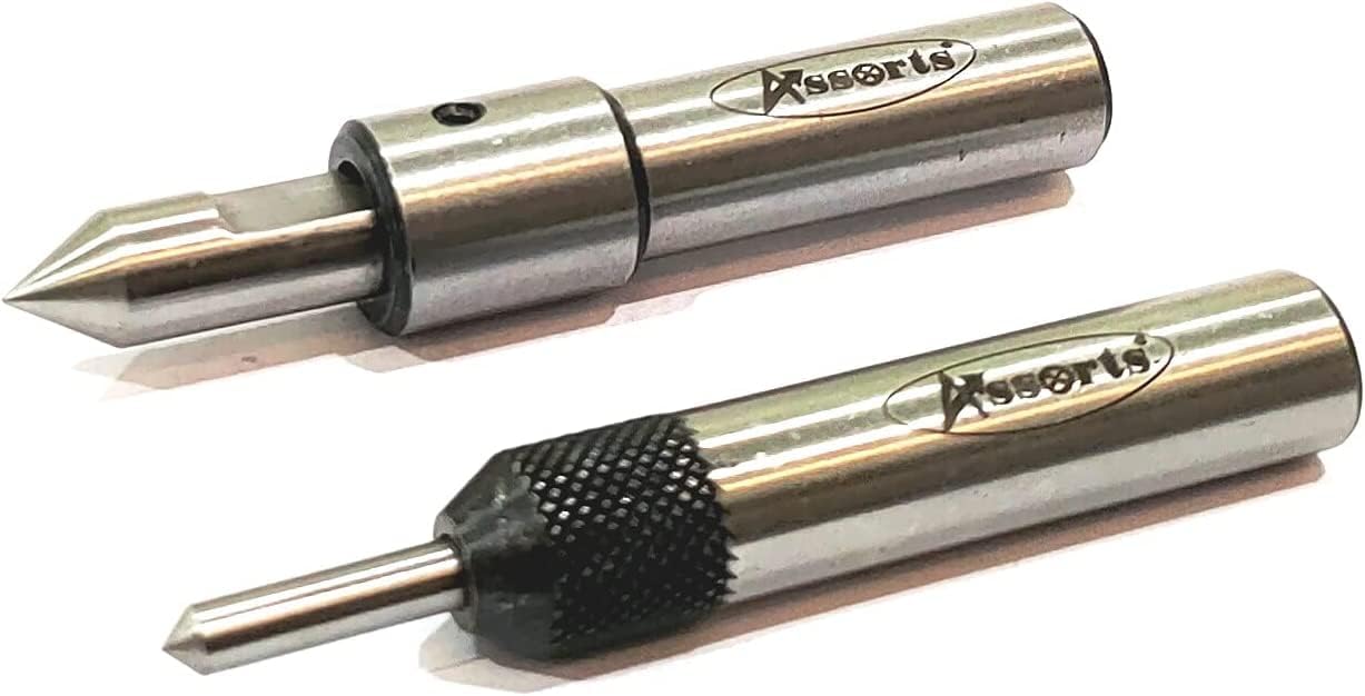 Set of 2 Spring Center Tap Guide Tool to Align Tap for threading Lathe ...