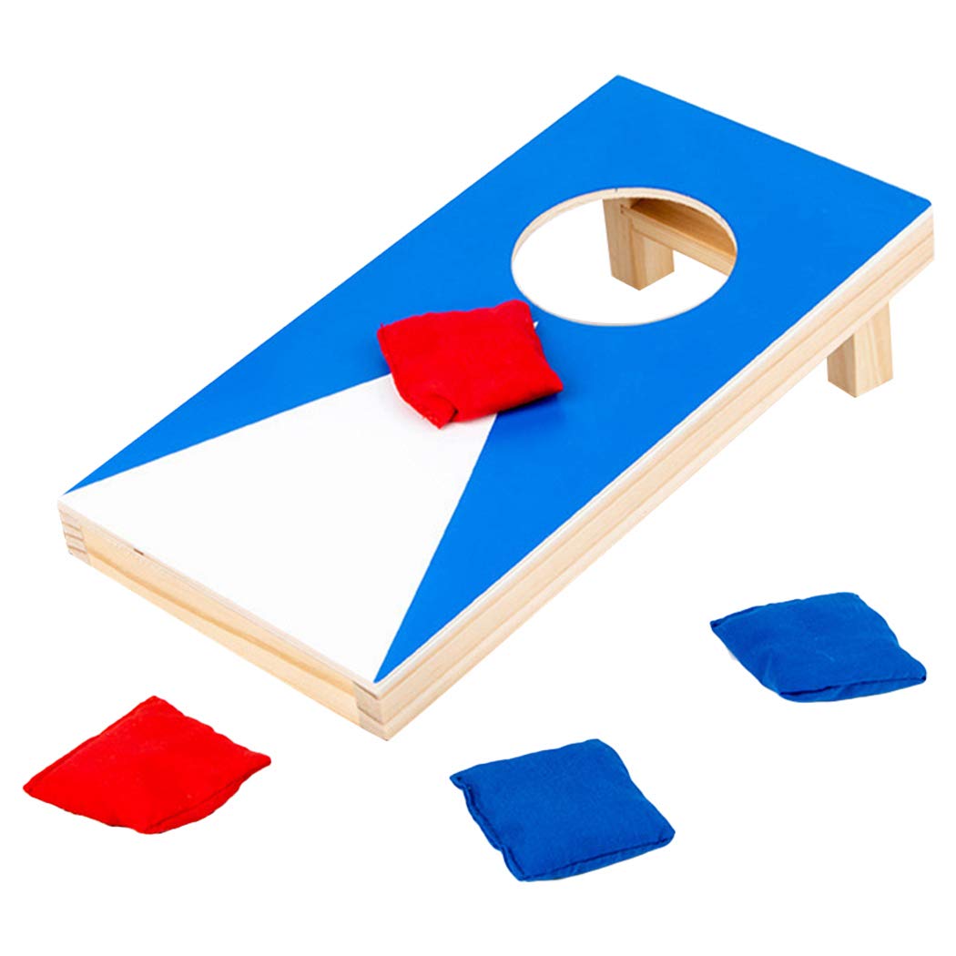 Buy yeesport Cornhole Game Set Wood Party Throw Toy Cornhole Board Set ...