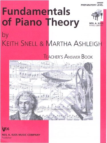 Fundamentals of Piano Theory Teacher's Answer Book: Preparatory Level ...