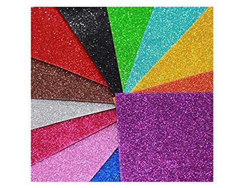 LRS A4 Glitter Foam Sheet Sparkles 2 mm Thick Different Color, for Art ...