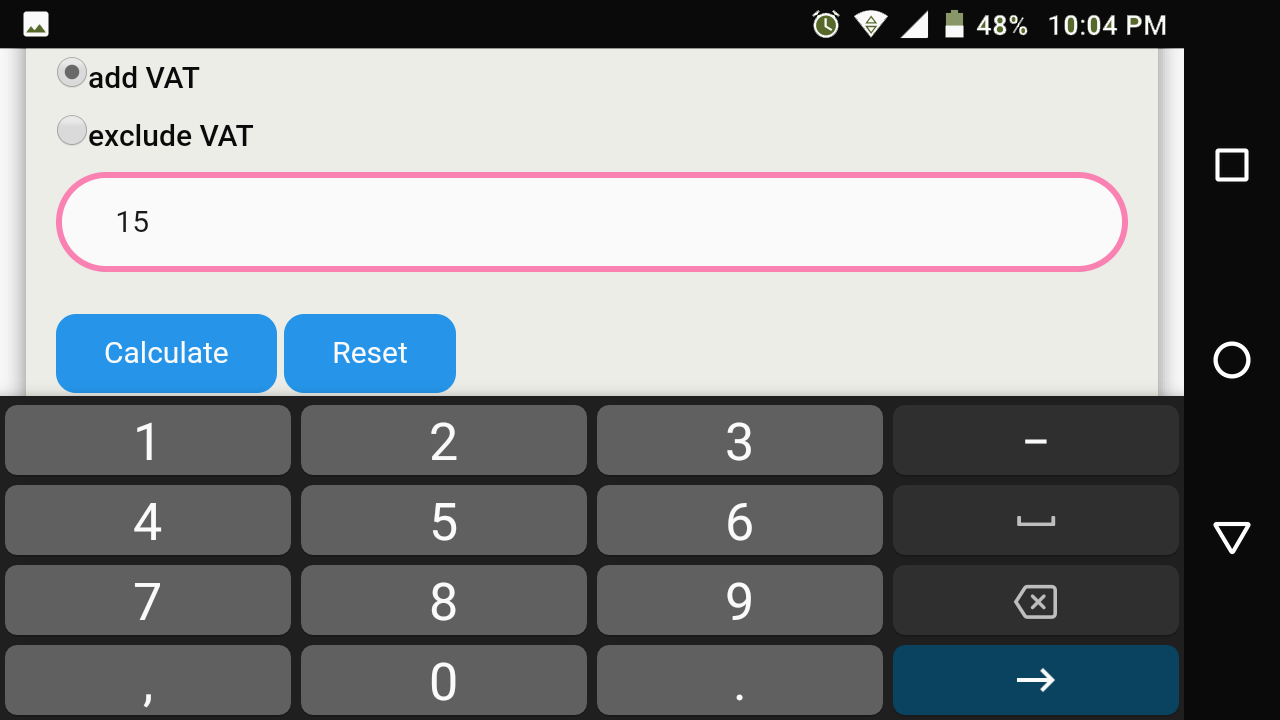VAT Calculator - App on the Amazon Appstore