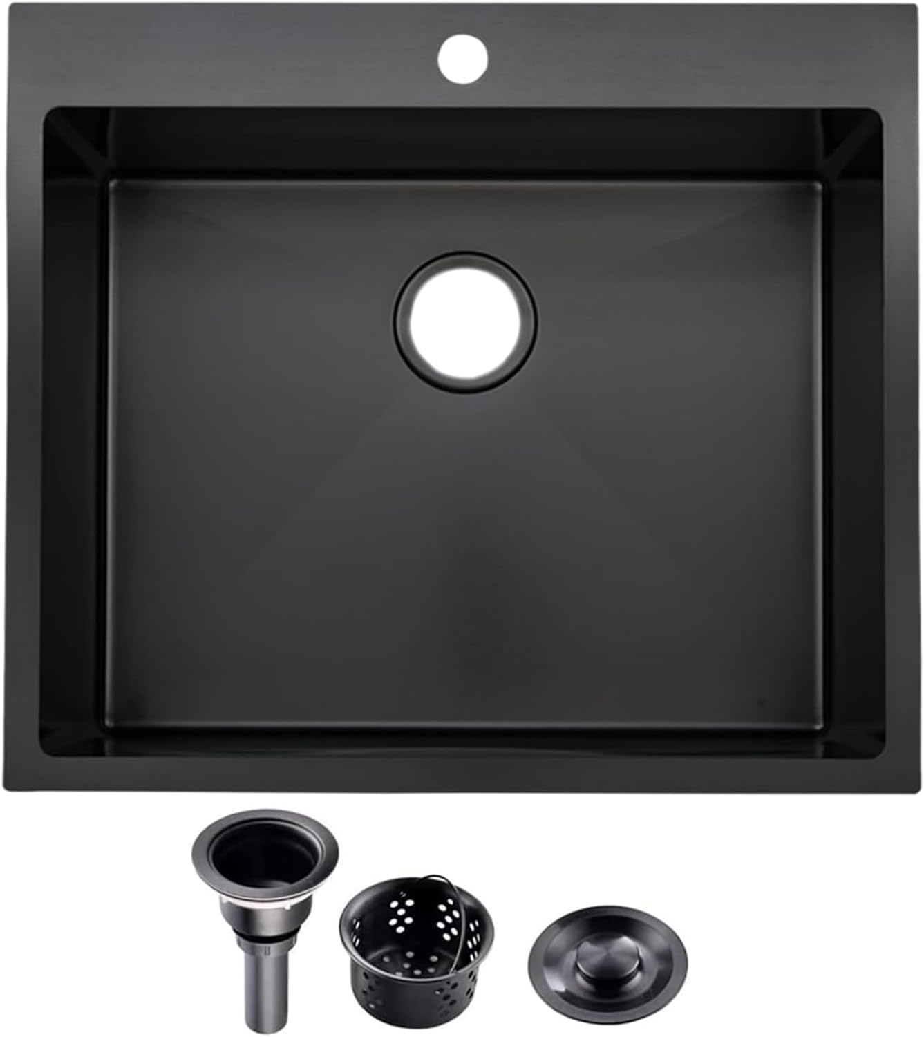 Amazon.com: KINGO HOME 25x22 Inch Black Drop In Kitchen Sink, 25 Inch ...
