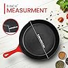Amazon.com: Utopia Kitchen Saute Frying Pan 8 Inch, Cast Iron Chefs Pan ...