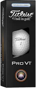 Amazon.com: Titleist Pro V1 Performance Alignment Golf Balls (White ...