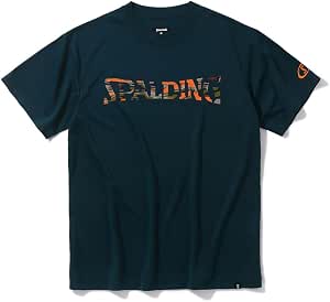 Amazon.co.jp: SPALDING SMT24004BK Basketball Wear T-shirt Overlapped ...