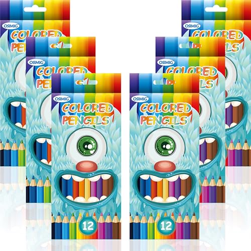 Snapklik.com : OSIMIG Colored Pencils Bulk, 6 Packs